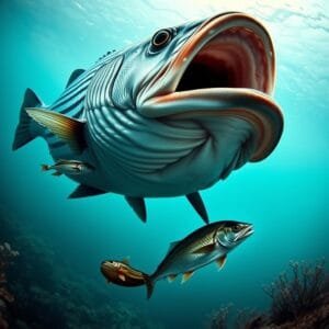 What does striped bass eat