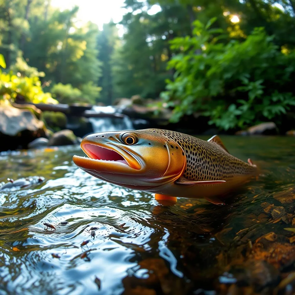 What does brown trout eat